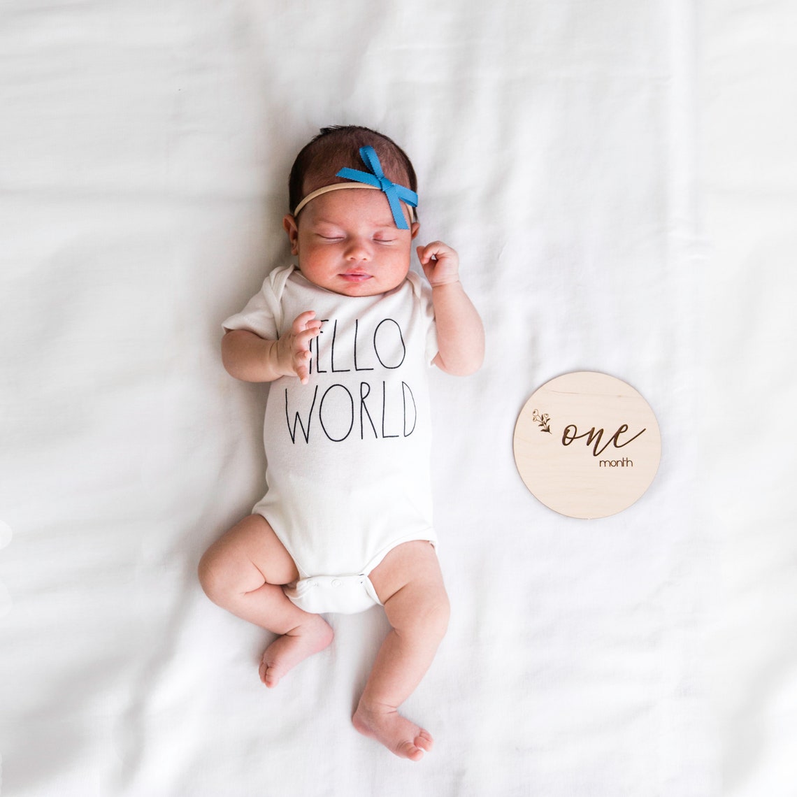 Engraved Wood Baby Milestone Plaques – Personalized Photo Props - Etsy