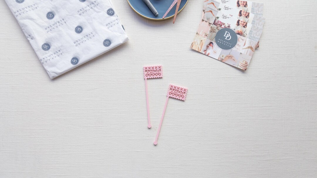 Papel Picado Stir Stick - Mexican Wedding - Valentine's Day Party ...