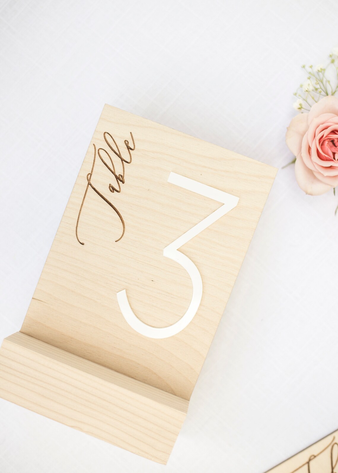 Wood Table Numbers Wood and Acrylic Table Numbers Wooden - Etsy
