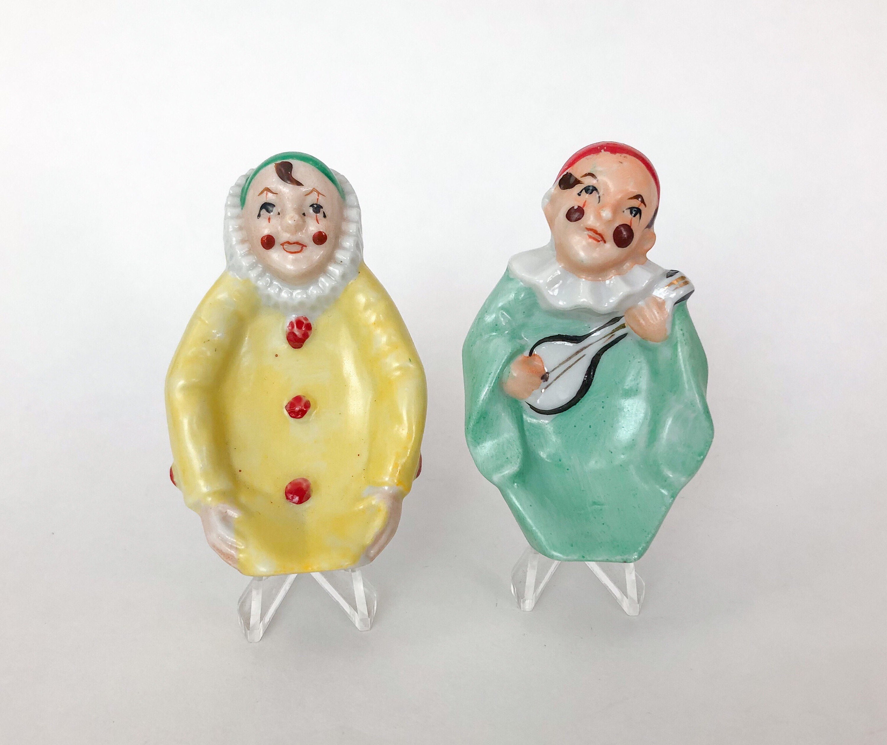 Cute Pierrot Boy Man Circus Clown Ring Trinket Dish Jewelry | Etsy