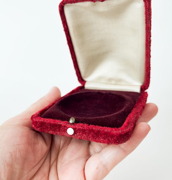 Victorian Red Box Crushed Velvet Pocket Watch Medal R… - Gem