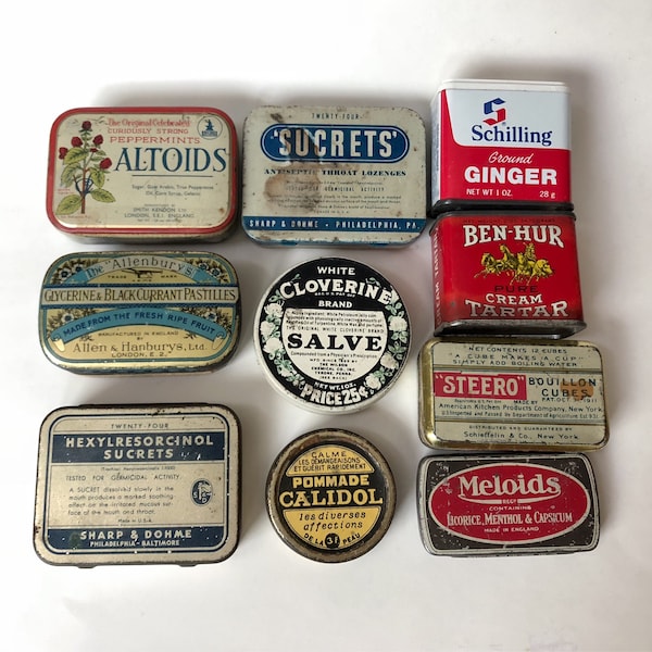 Vintage Pomade Box - Etsy