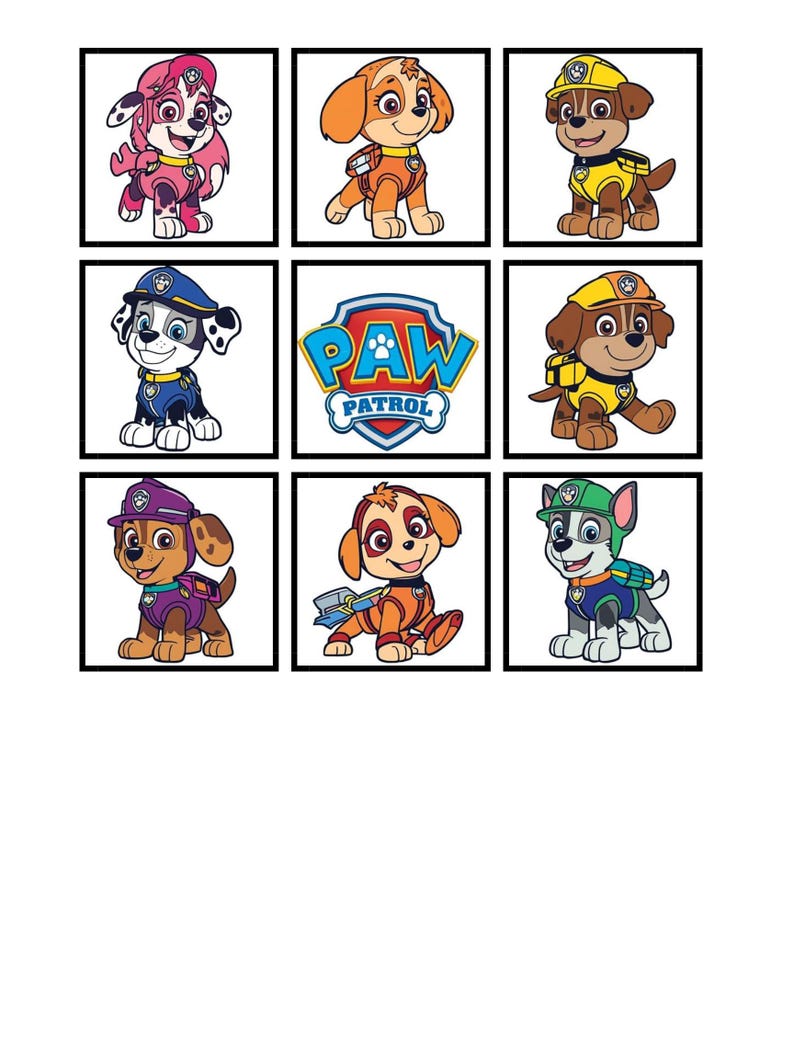 Paw Patrol Token Board - Etsy