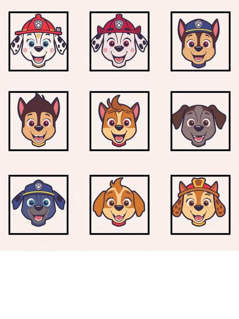 Paw Patrol Token Board - Etsy