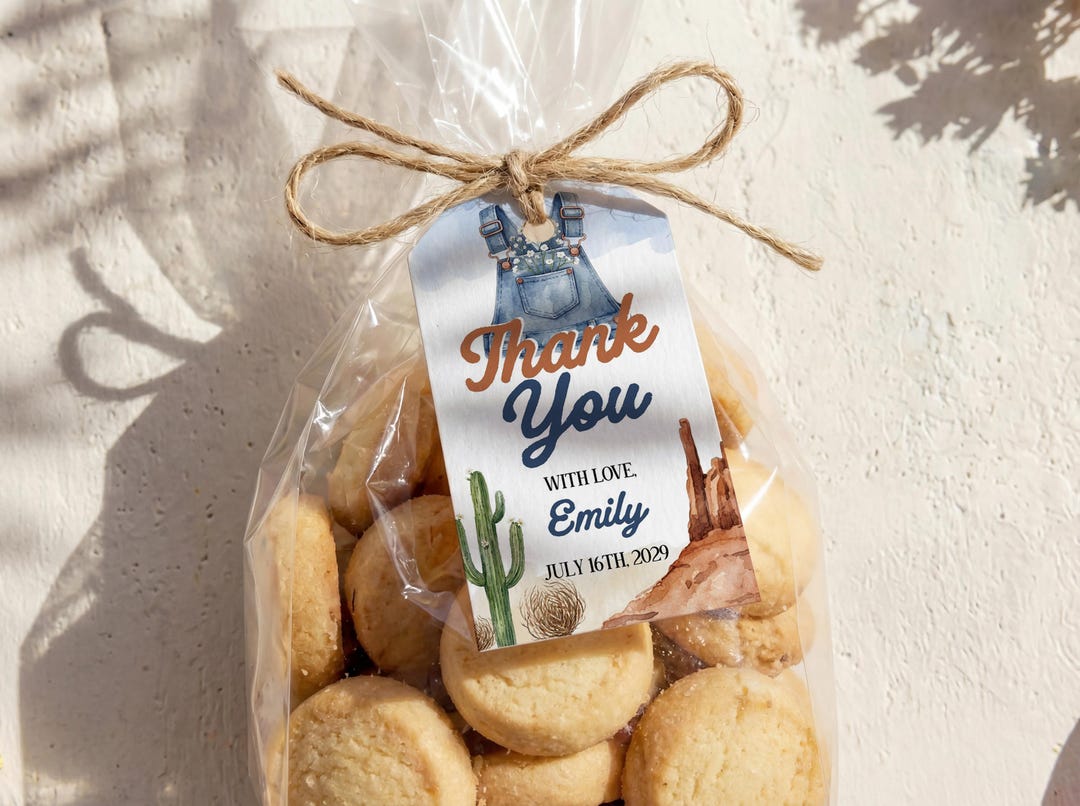 Favor and Gift Tag Tempalte, Blue Jean Baby Shower Thank You Tags #bj26 ...