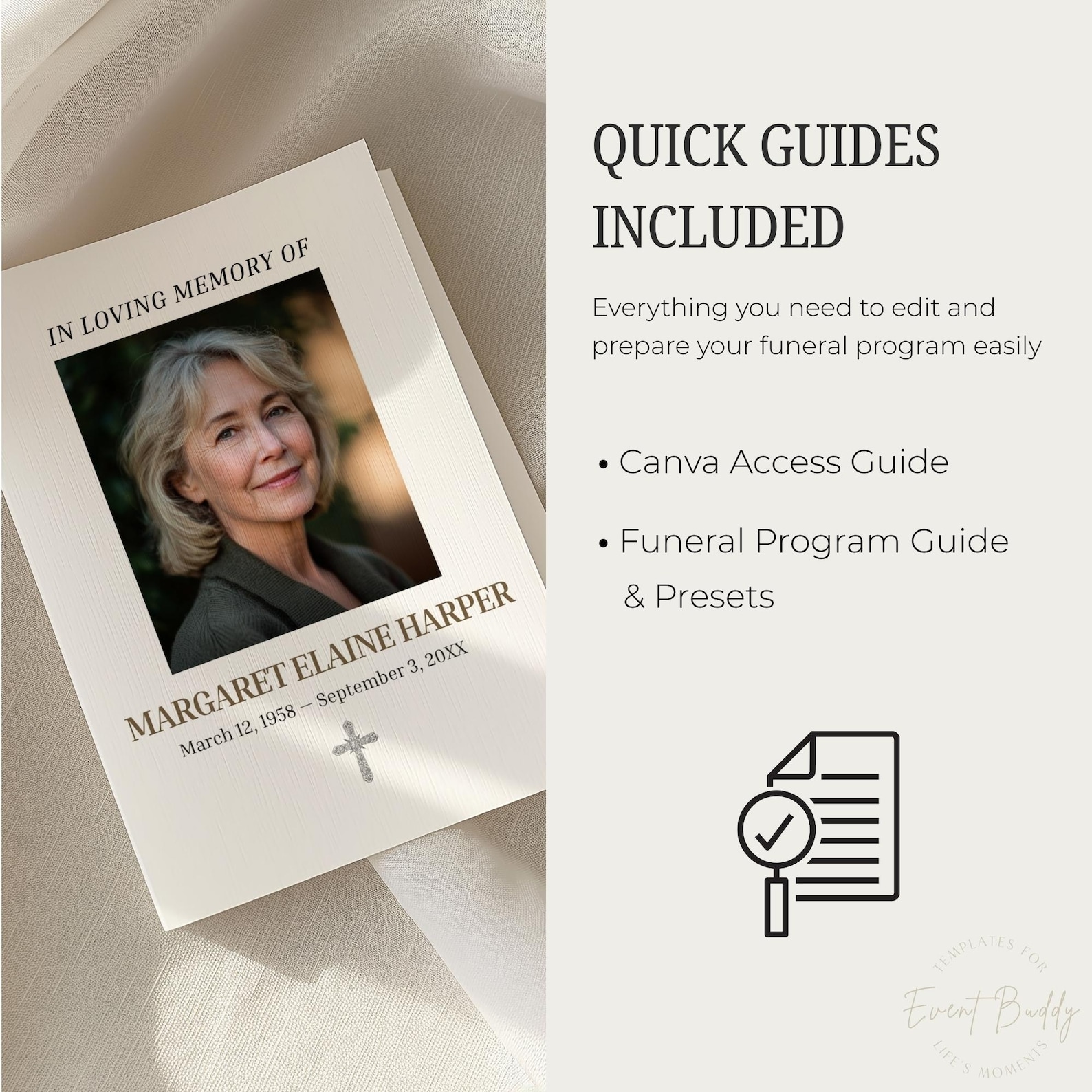 Traditional Catholic Funeral Program Mass Template 4 Page Booklet ...