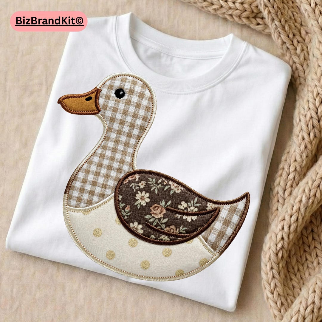 Patchwork Sitting Mallard Duck PNG | Quilted Duck Clipart | Duck ...