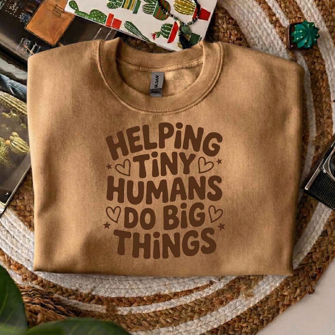 Helping Tiny Humans Do Big Things PNG SVG | Funny Teacher Shirt Design ...