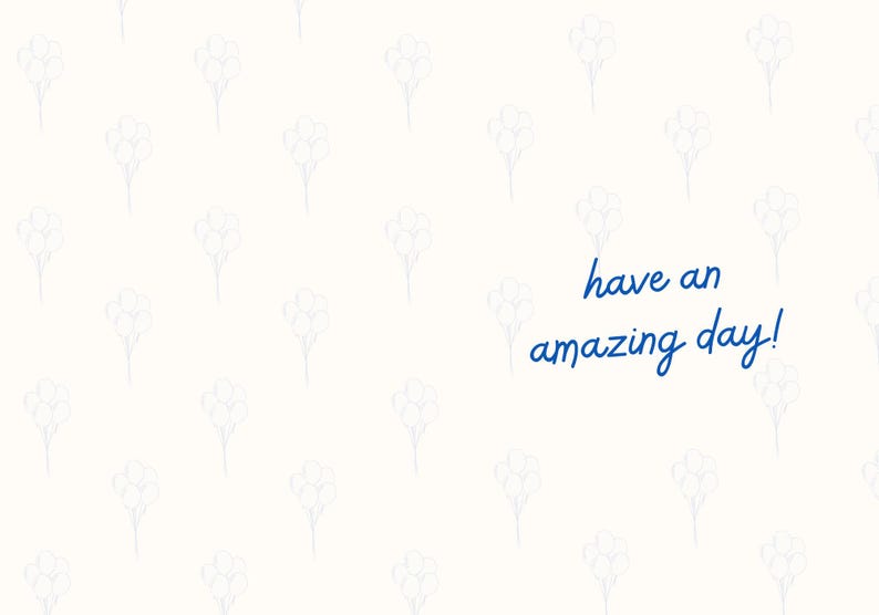 Birthday Card Template - Etsy