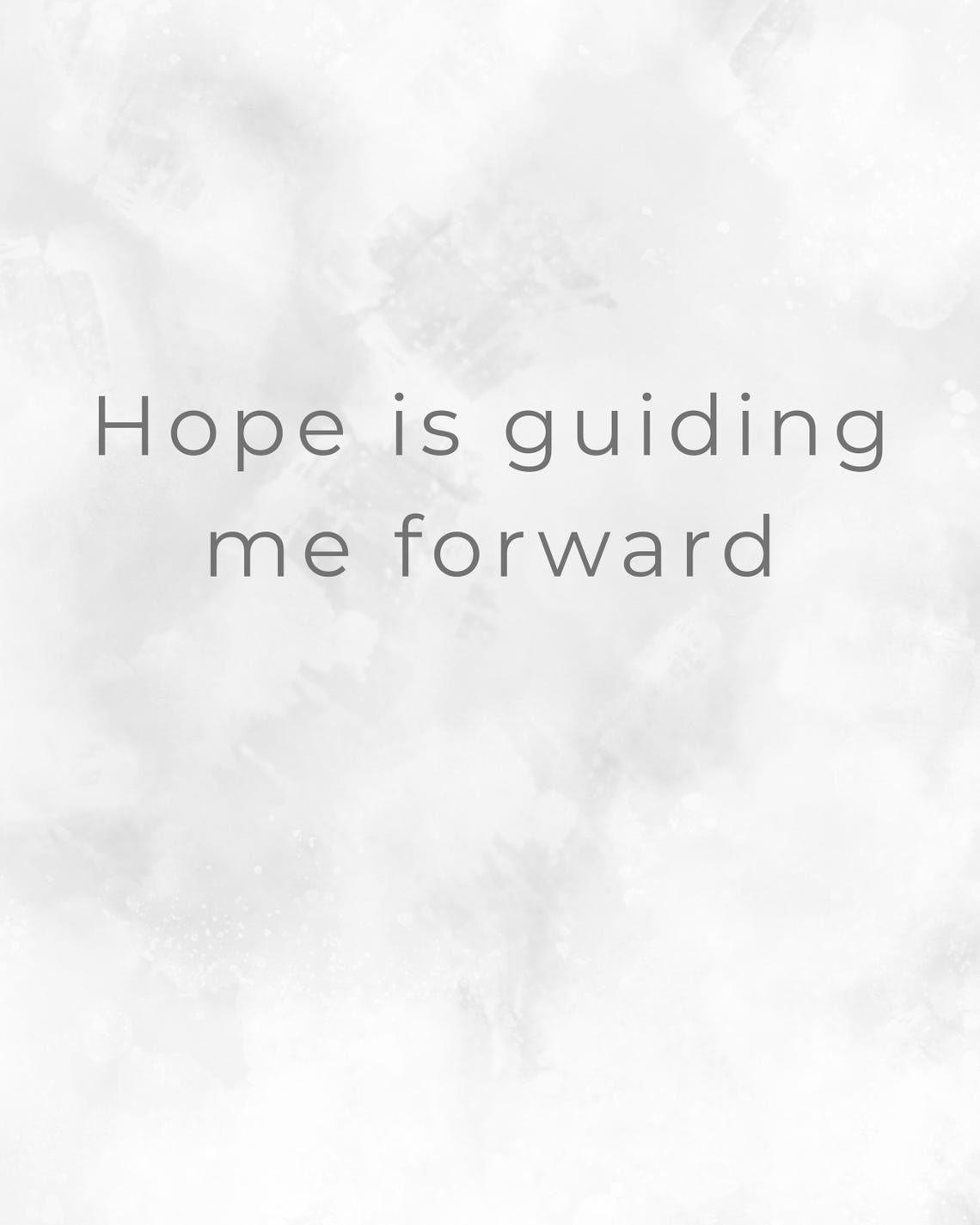 Hope Printable Affirmation — “hope is Guiding Me Forward” | Minimalist ...