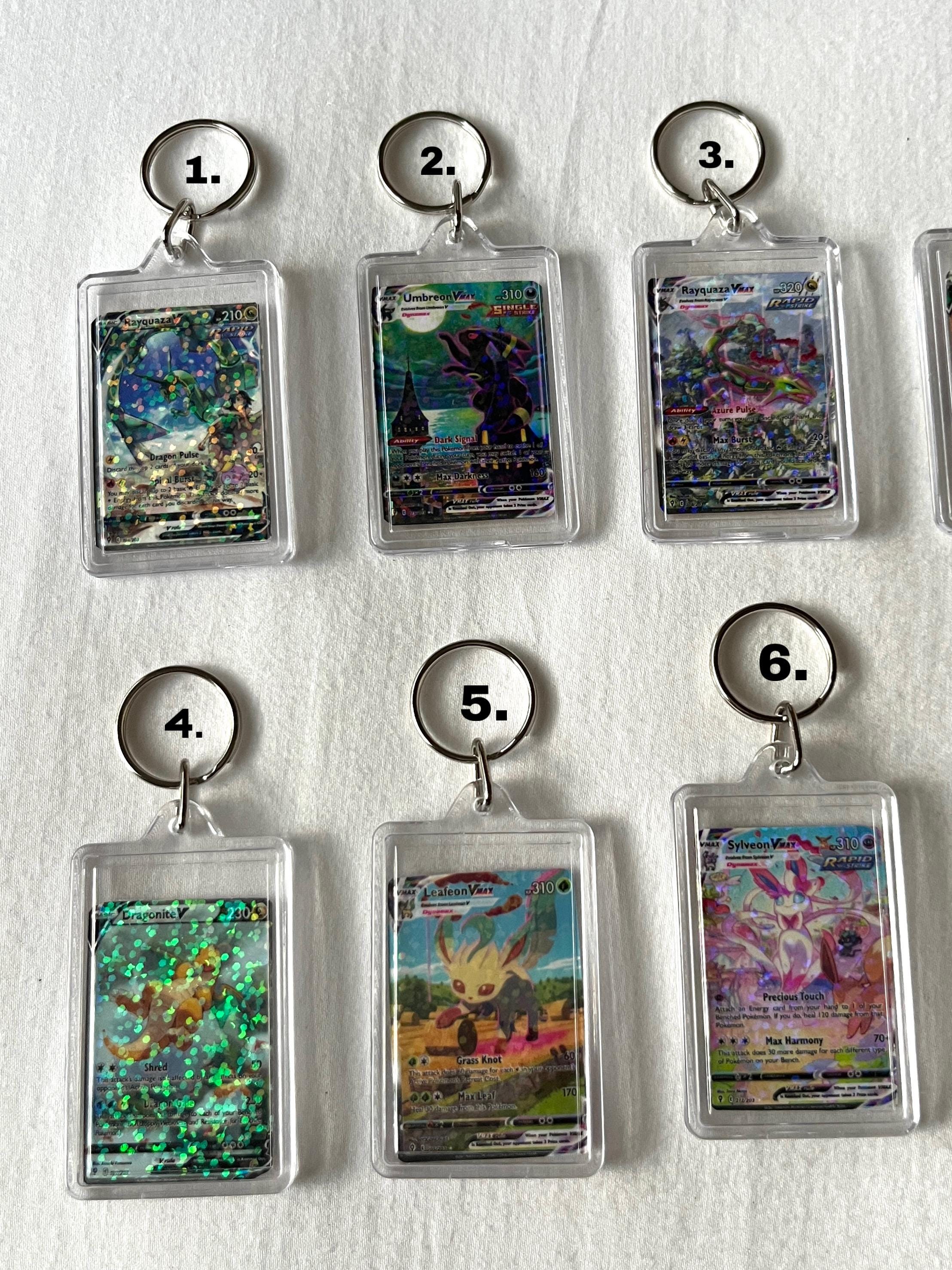 Mini Custom Pokemon Card Key Chain - Etsy