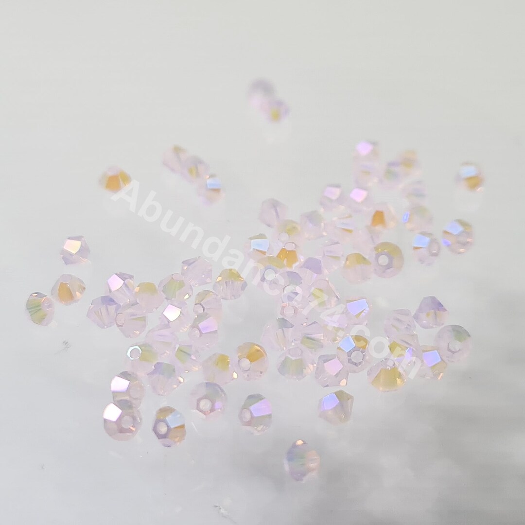 Swarovski Crystal Bicone Beads 5328 5301 Xillion Color : Rose Water ...