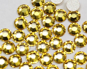 Topaz 203 Swarovski 2088 XIRIUS 34ss Crystal Flatbacks - Etsy