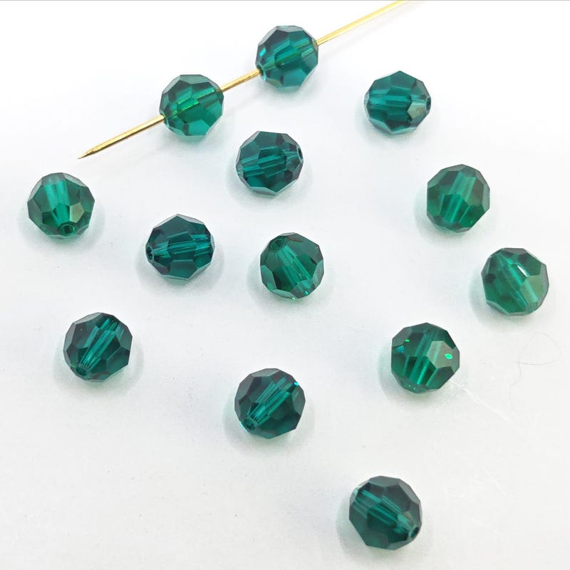 Swarovski 6mm Green Round - Etsy