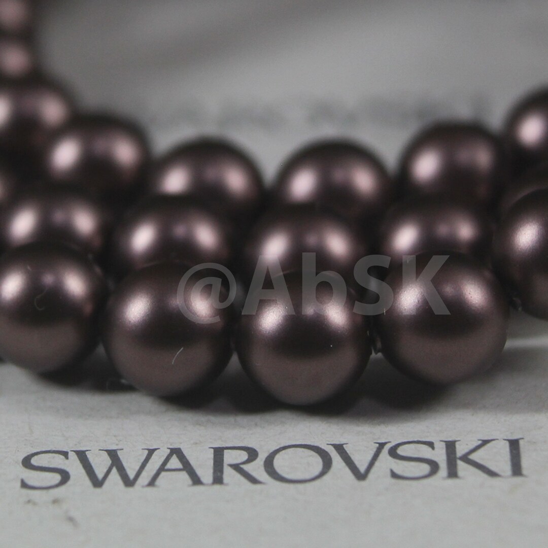 New Velvet Brown Color Swarovski Crystal Pearl 5810 Round Ball Pearl ...