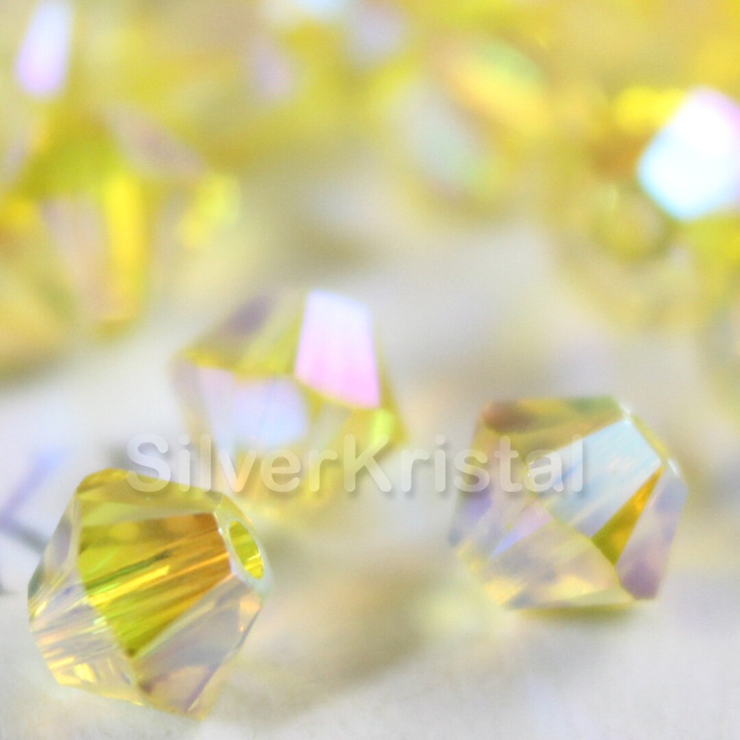 Swarovski Elements Crystal Xilion CITRINE AB2X Beads 5301 5328 3mm, 4mm ...