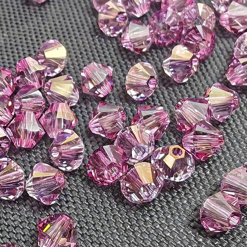 New Color Swarovski Crystal Bicone Beads 5328 5301 Xillion Color: DARK ...
