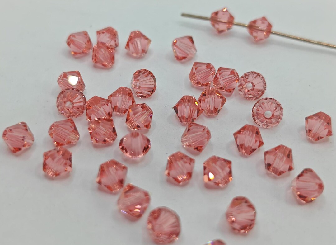 New Color Swarovski Crystal Bicone Beads 5328 5301 Xillion Color: ROSE ...