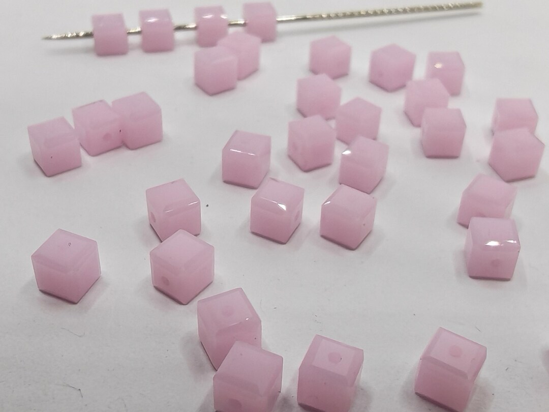 Swarovski Crystal 5601 CUBE - ROSE ALABASTER Chose Quantities and Sizes ...