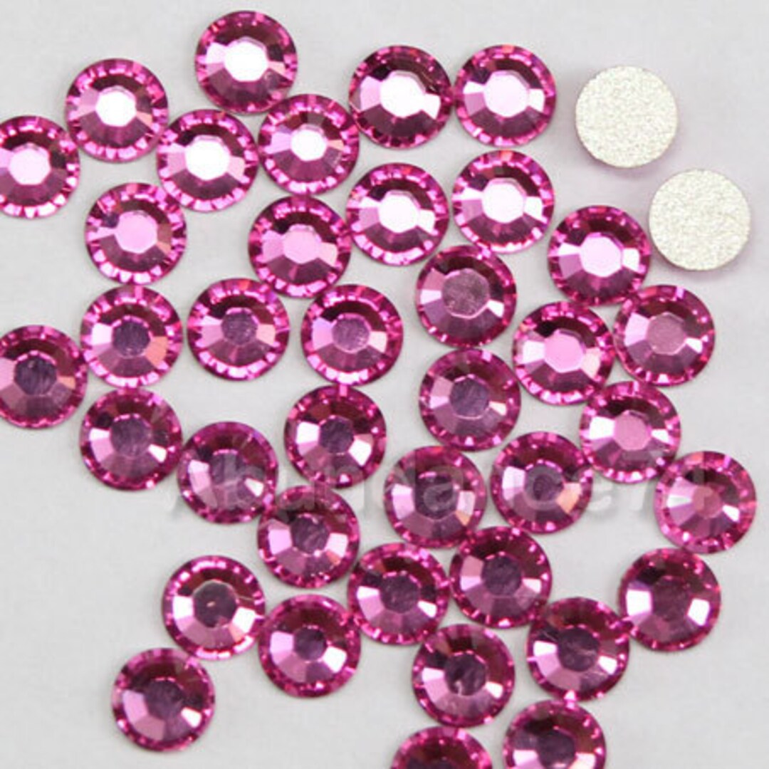 144 Pcs Swarovski Crystal 2058 2088 ROSE Rhinestone Flatbacks, Non ...