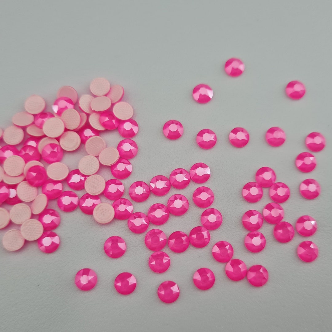 Swarovski Crystal 2028 / 2078, Electric Pink Rhinestone Flatbacks - Select Quantity, Available ...