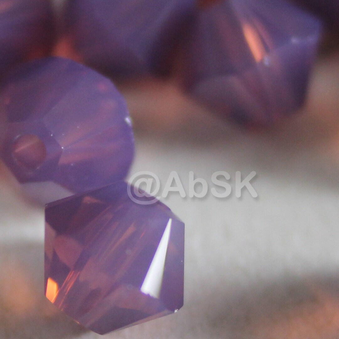 Swarovski Bicone 4mm, 5mm and 6mm Crystal Beads Xilion 5328 CYCLAMEN ...