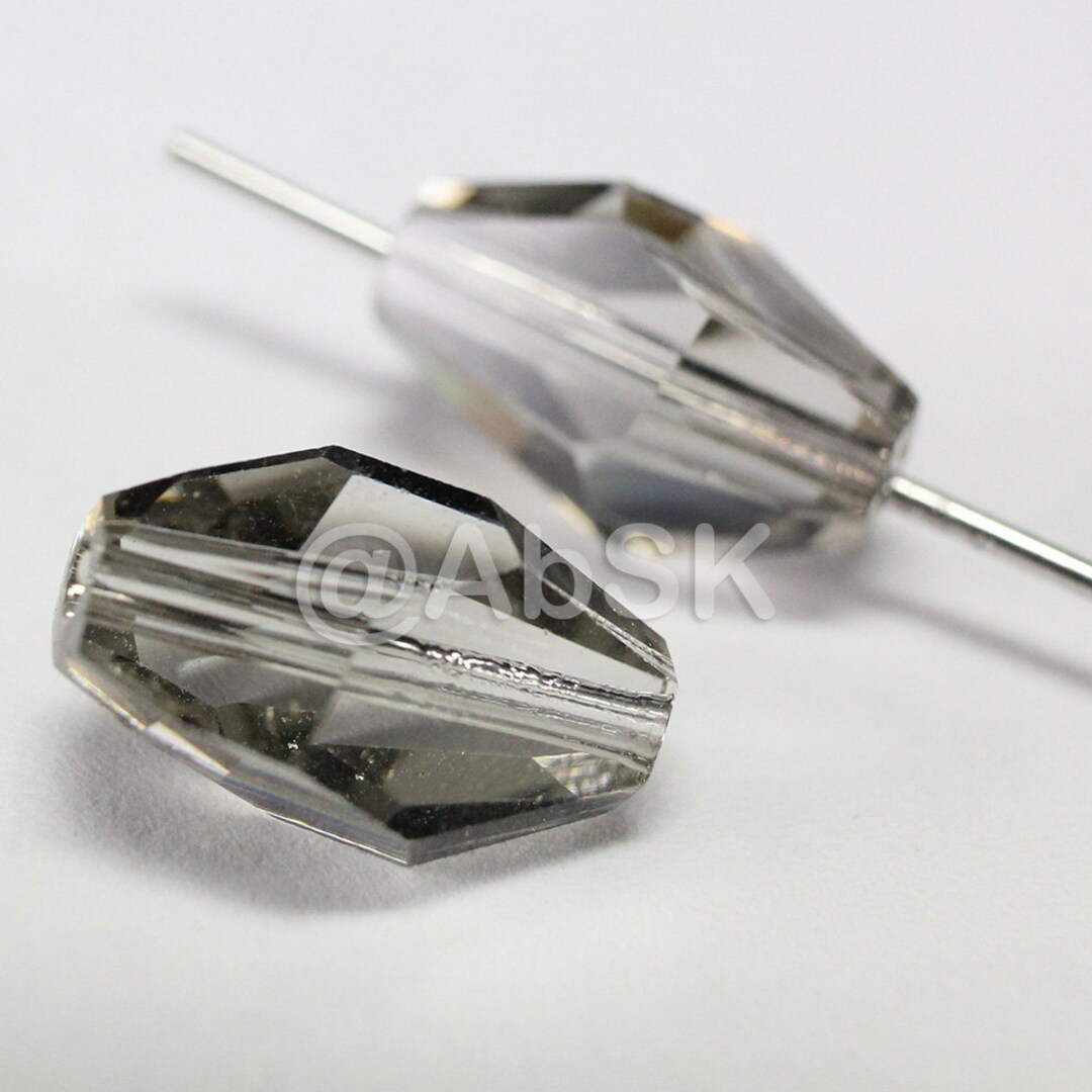 Swarovski Crystal 5203 Polygon Shaped Crystal Beads Black Diamond ...