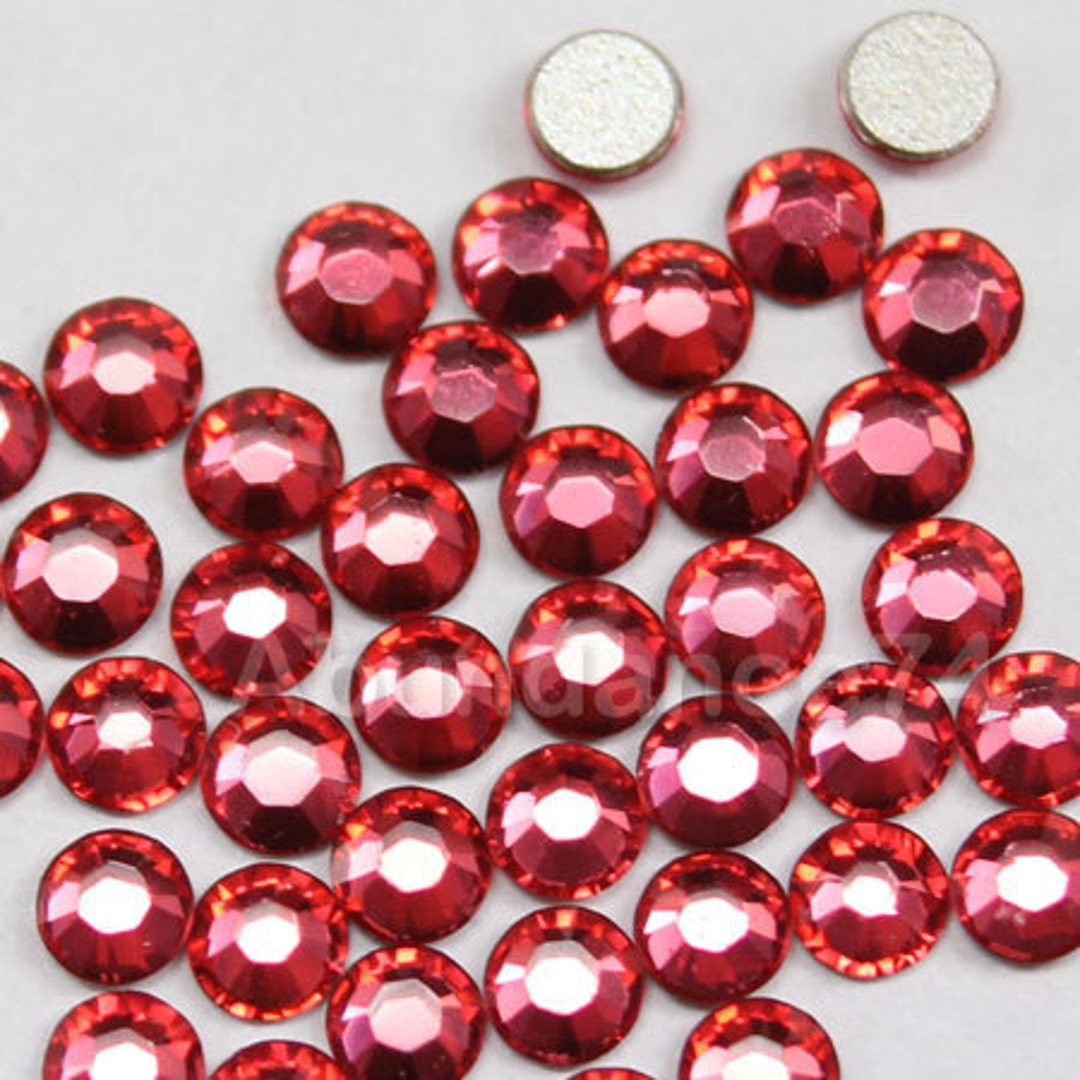 144 Pcs Swarovski Crystal 2058 2088 PADPARASCHA Rhinestone Flatbacks ...