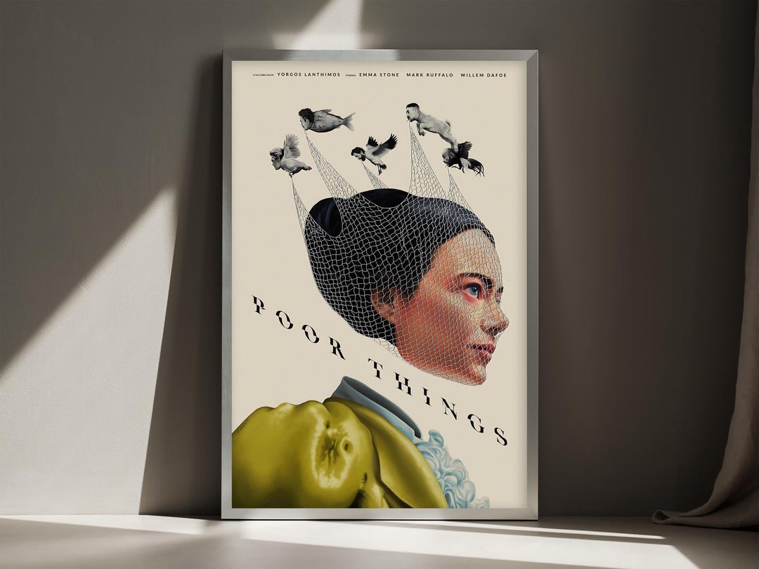 Poor Things Poster, Movie Wall Art, Lanthimos Film Cinema Room Decor ...