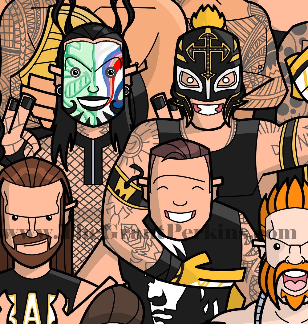 Wrestling Montage. - Etsy