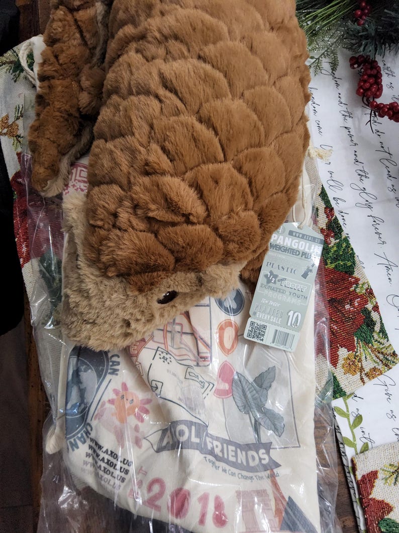 Pangolin Plush Toy 4lbs Perfect for Valentine's Day - Etsy