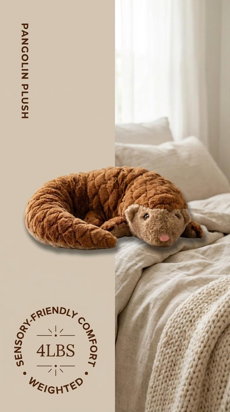 Pangolin Plush Toy 4lbs Perfect for Valentine's Day - Etsy