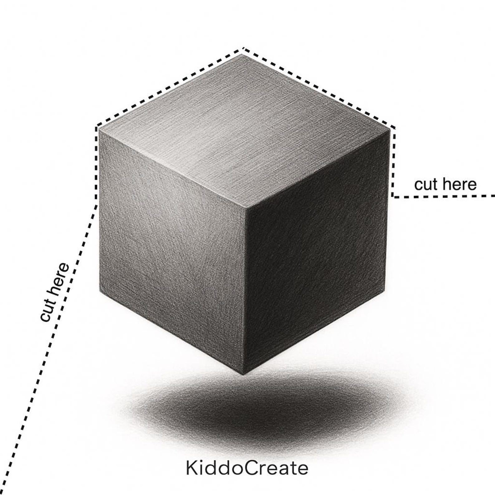 3D Floating Cube Kunst | Anamorphic Illusion Printable (PDF) - Etsy Schweiz