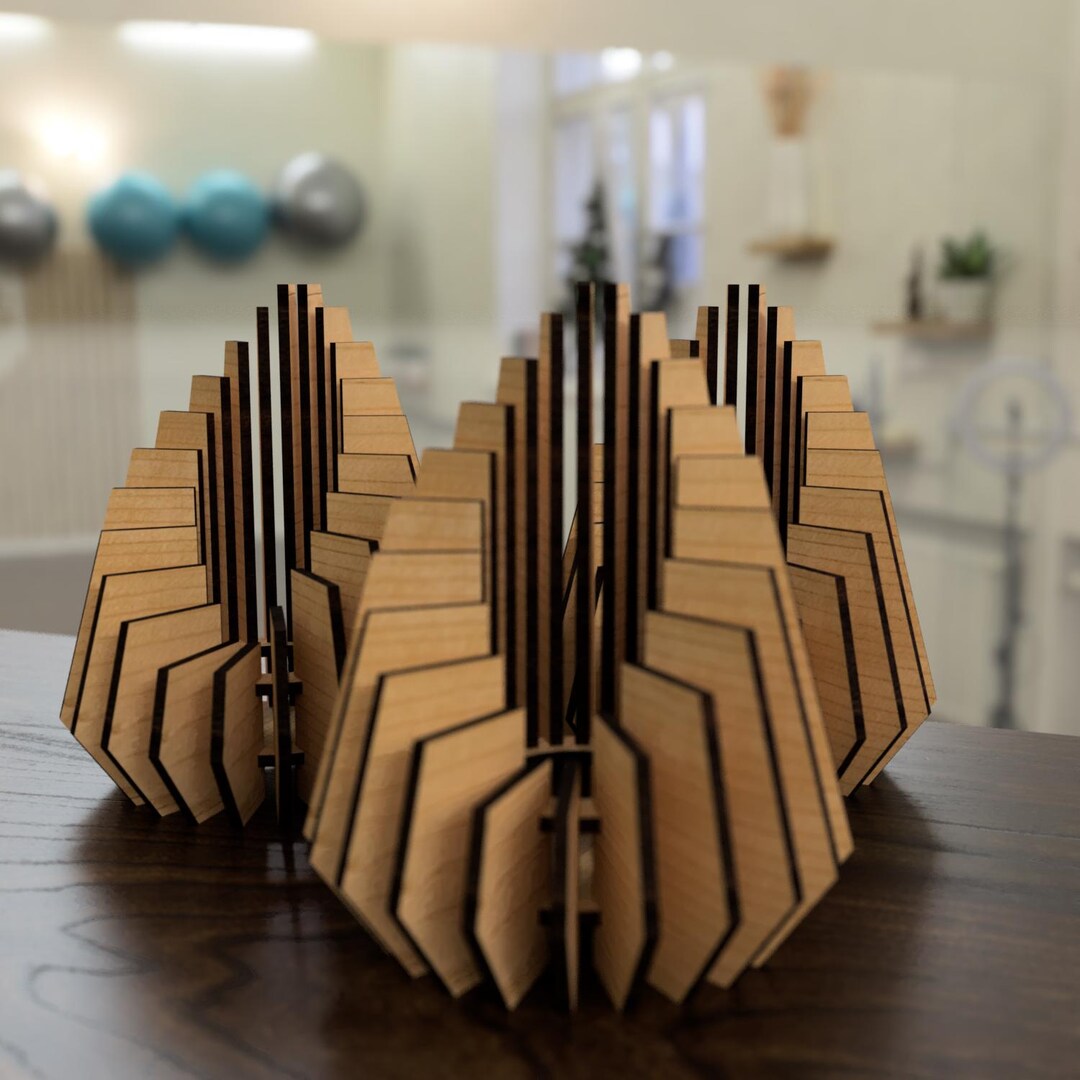 Wooden Candle Holder SVG | Laser Cut Candlestick Template | CNC ...