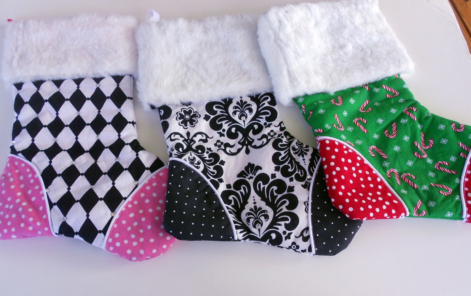 Christmas Stockings Candy Cane Stocking Christmas Gifts - Etsy