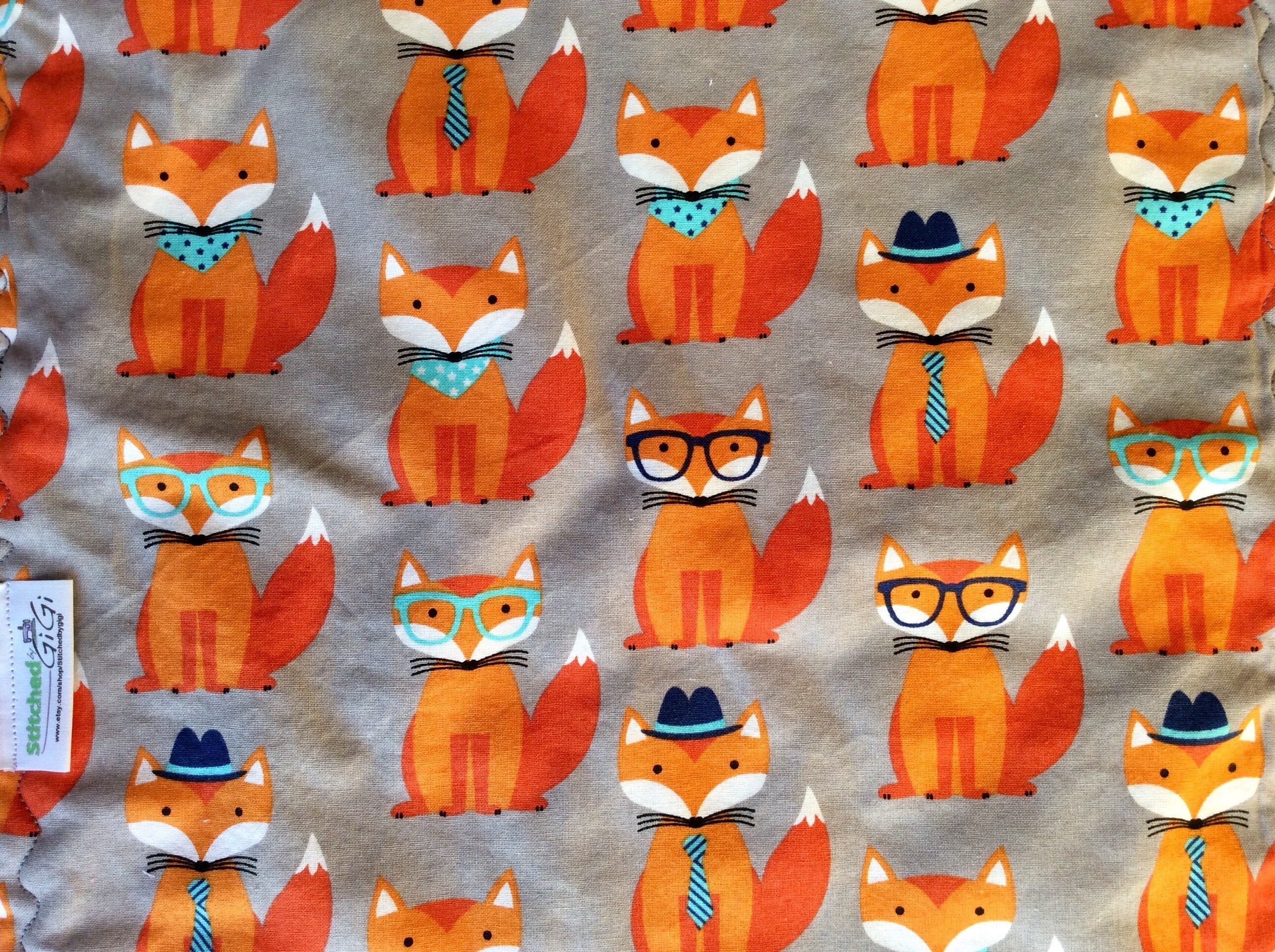 Fox Woodland Animal Burpcloths and Bib Set, Fox Baby Shower, Fox ...