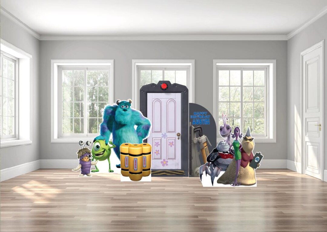 Monsters Inc Sully Boo Mike Wazowski Randal Cecilia Waternoose Ross ...