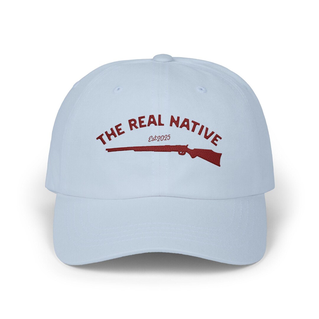 The Real Native Dad Hat Adjustable Unisex Baseball Cap, Embroidered ...