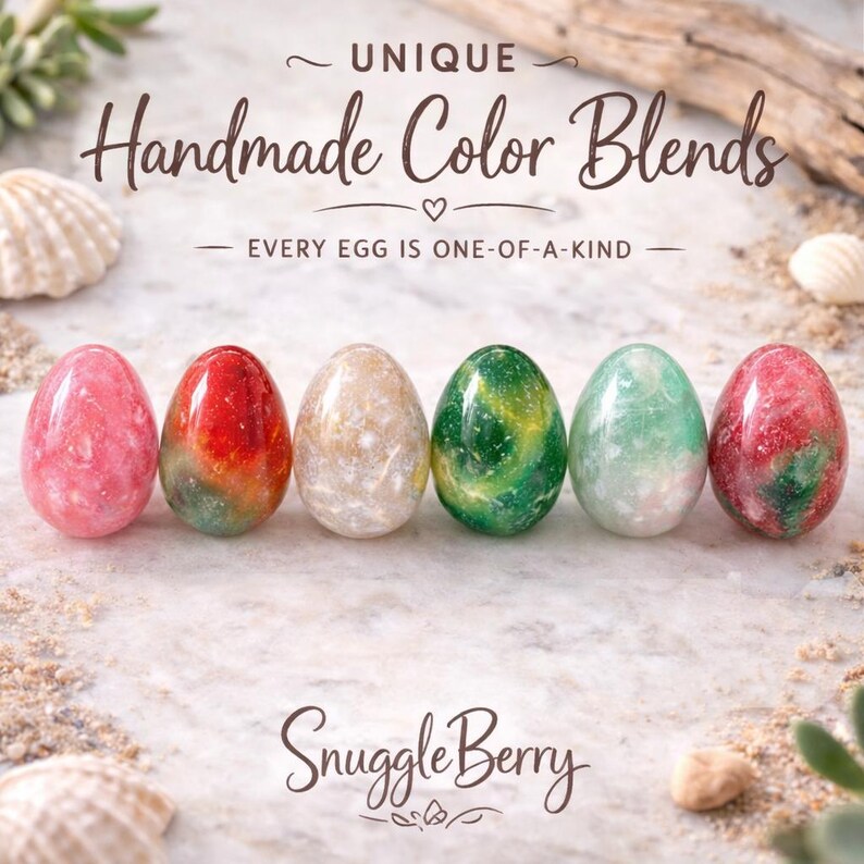 Handmade Marbled Resin Easter Eggs – Unique Spring Basket Fillers ...