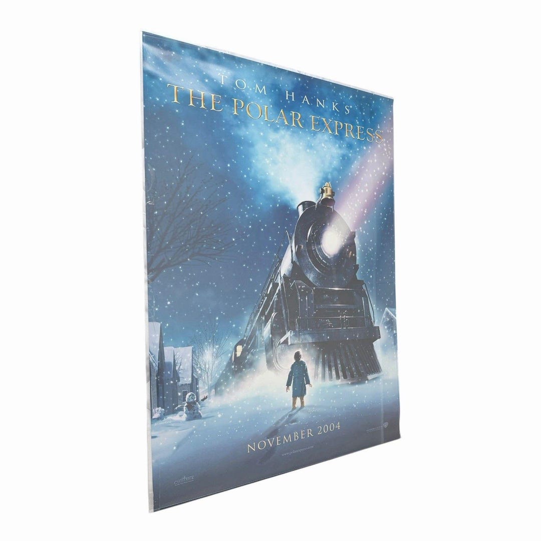 The Polar Express Movie Poster 27x40 Tom Hanks Double Sided Rolled - Etsy