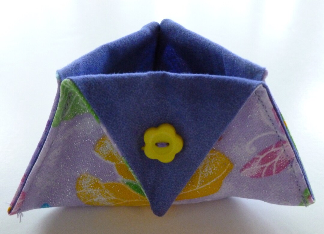 Lavendar Glittery Butterfly Thread Catcher; Loose Thread Holder; Craft ...