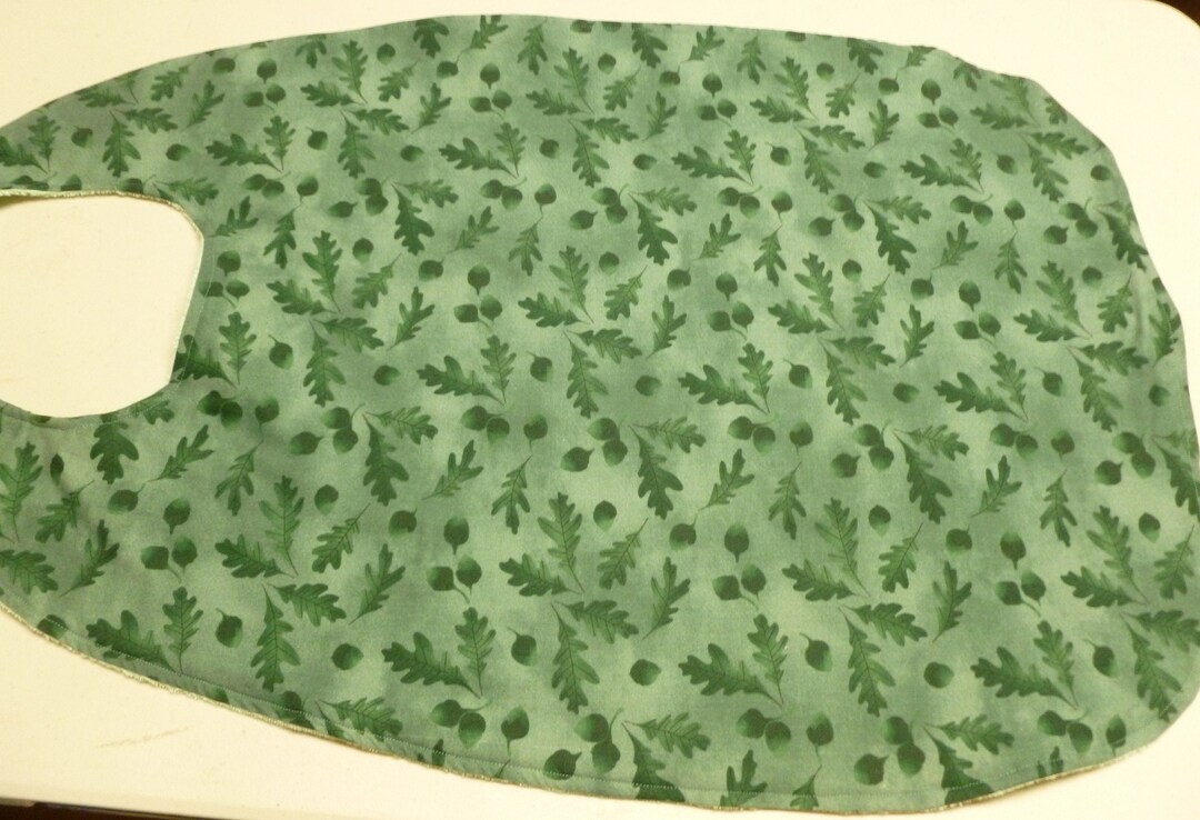 Large Green With Leaves Bib for Adults, Teens or Those With Special ...