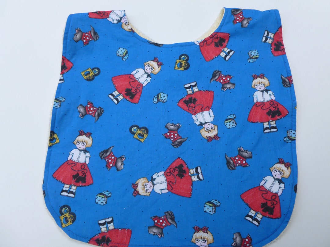 Girl Print Extra Long Bib for Adults, Teens or Those With Special Needs ...