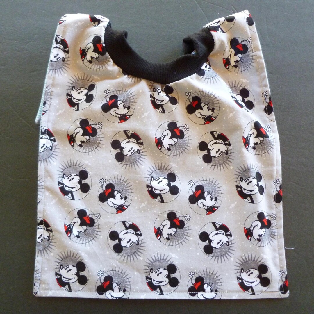 Mickey and Minnie Pullover Bib for Babies and Toddlers; Bib That Stays ...