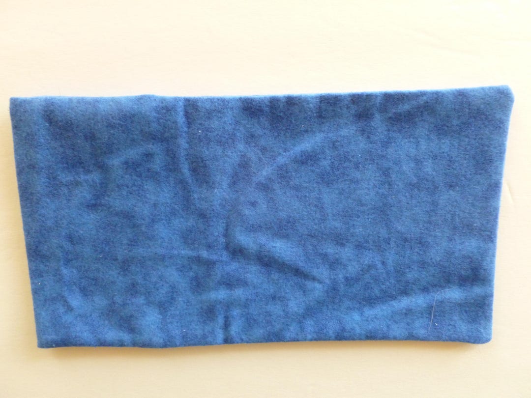 Royal Blue Variegated Flannel Ice Bag or Ice Pack Cover; Washable Ice ...