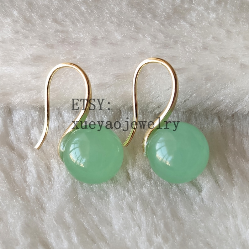 Jade Earring Green Jade Earringspurple Jade Earrings Light | Etsy