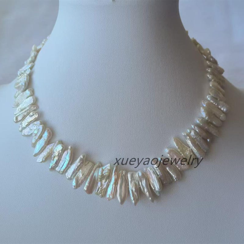 Biwa Pearl Necklace - Etsy