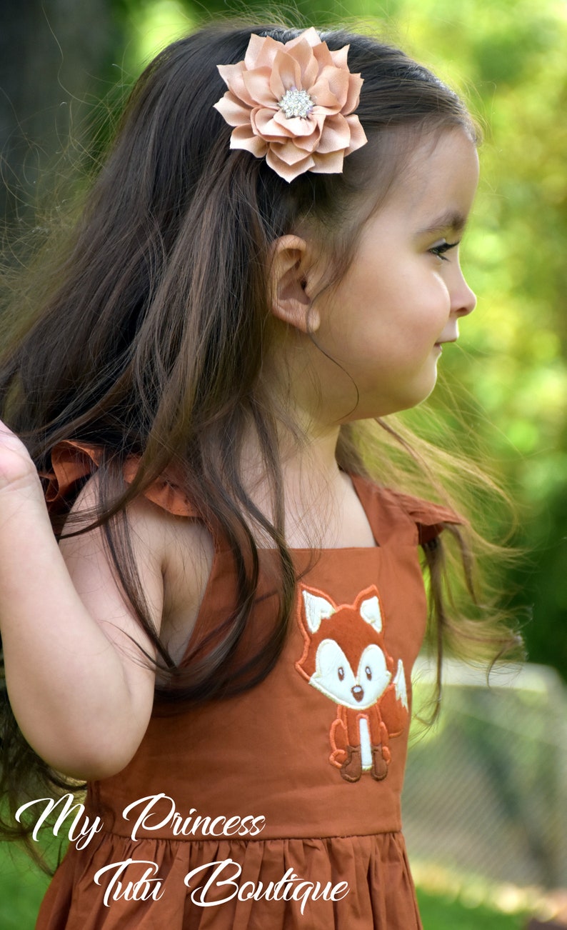 Fox Dress Fox Girls Dress Girls Fall Dress Baby Fox Dress Baby | Etsy