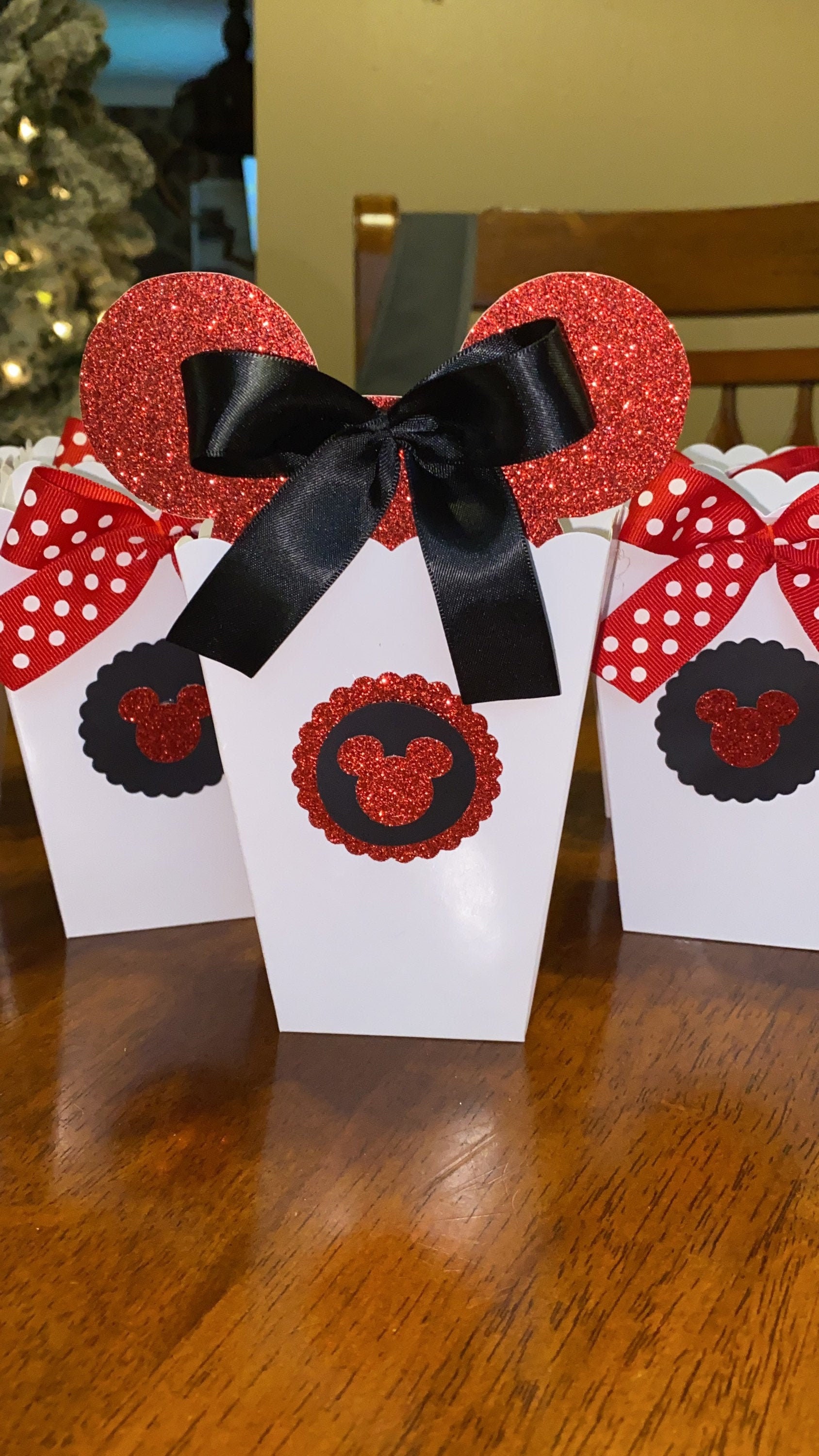 Party & Gifting Popcorn Boxes, Minnie Mouse Popcorn Boxes Minnie Mouse ...