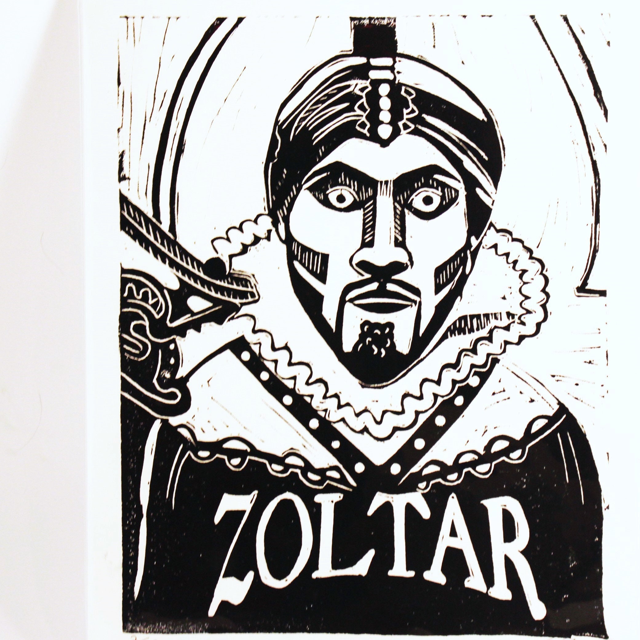 Zoltar the Fortune Teller Linocut Limited Edition Print - Etsy